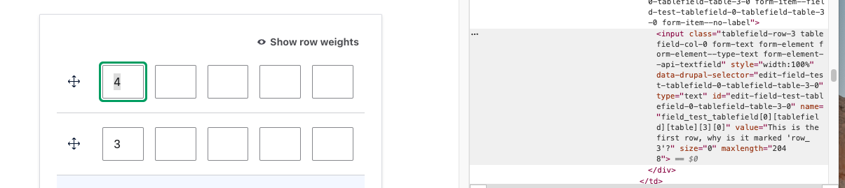 Table row position does not update on reorder [#3441319] | Drupal.org